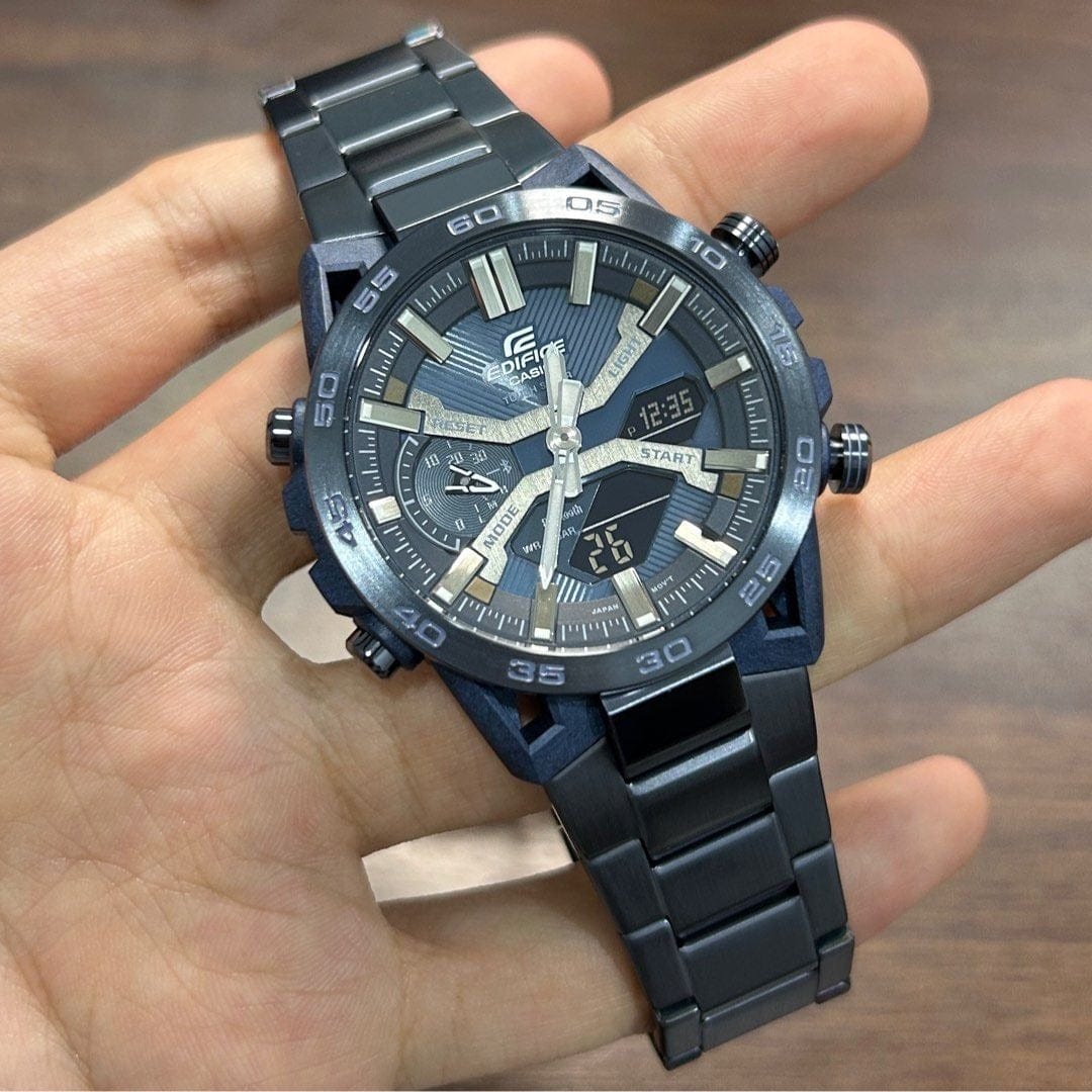 [Pre-Owned]Casio Edifice Sospensione Cool Blue ECB-2000CB-2A Men Watch