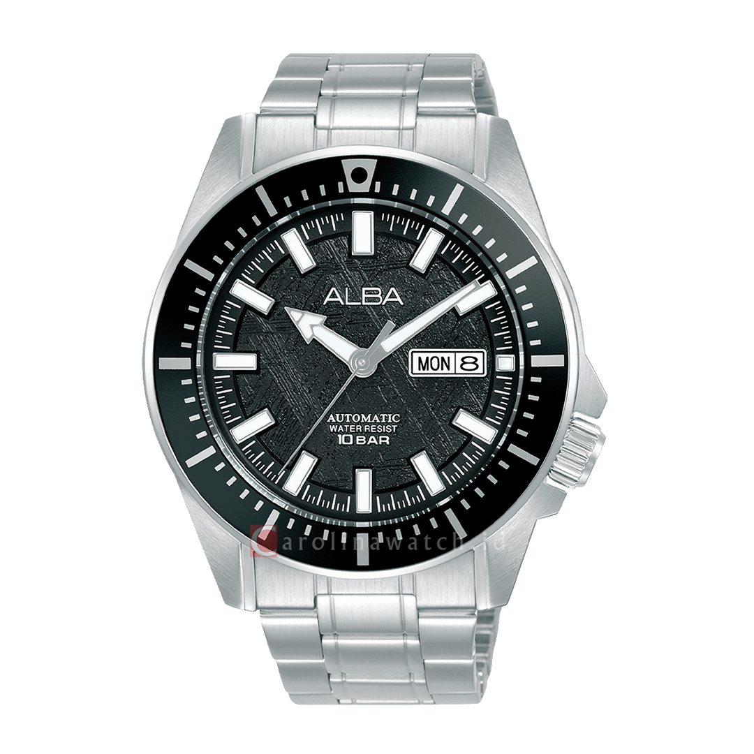 Alba Mechanical AL4717X Automatic Stainless Steel Black Dial Men Watch