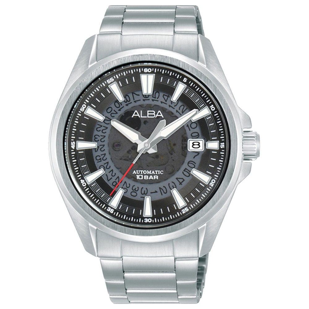 Alba Mechanical AU4031X Automatic Black Translucent Layered Men Watch