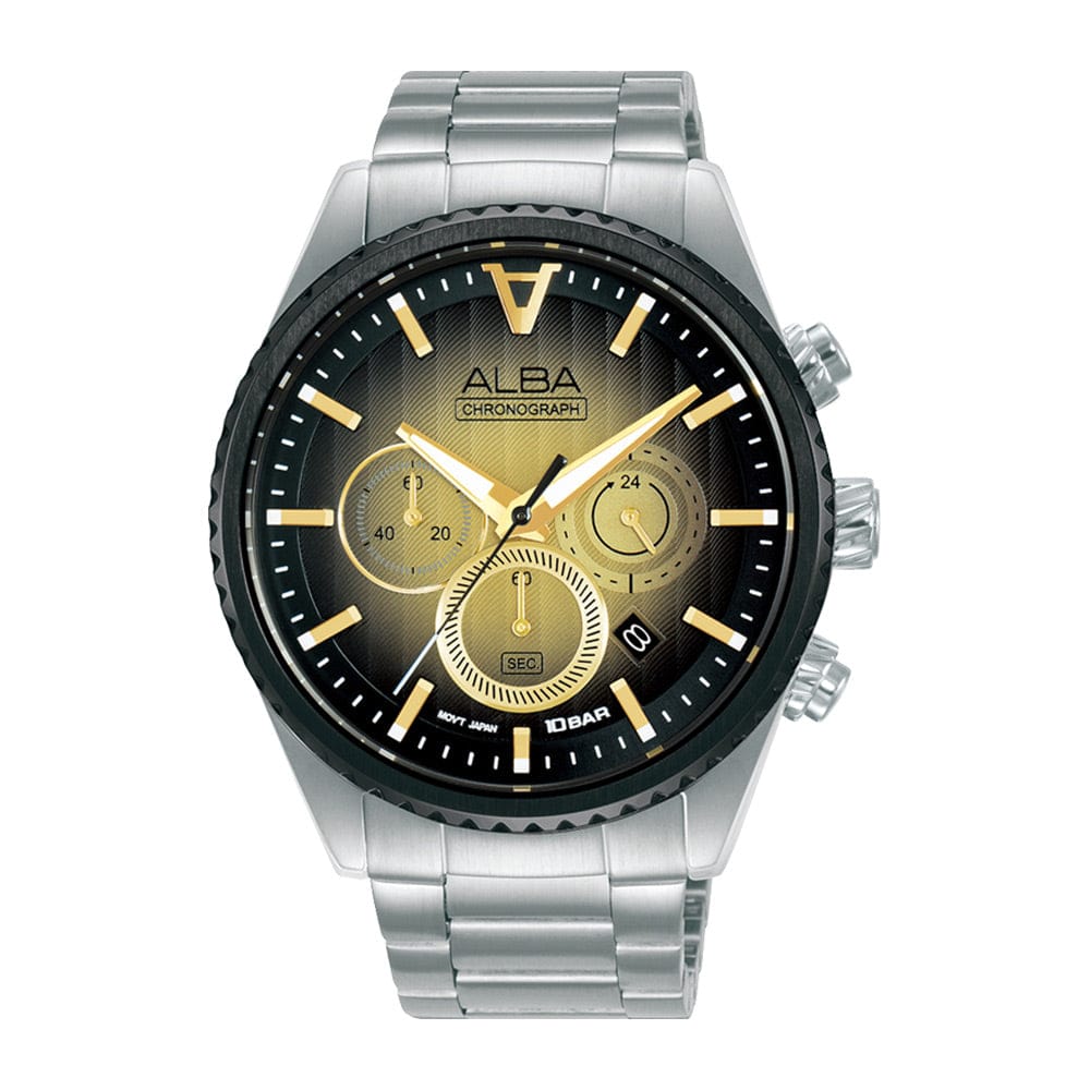 Alba Sign A AT3H93X Silver Stainless Steel Quartz Men Watch