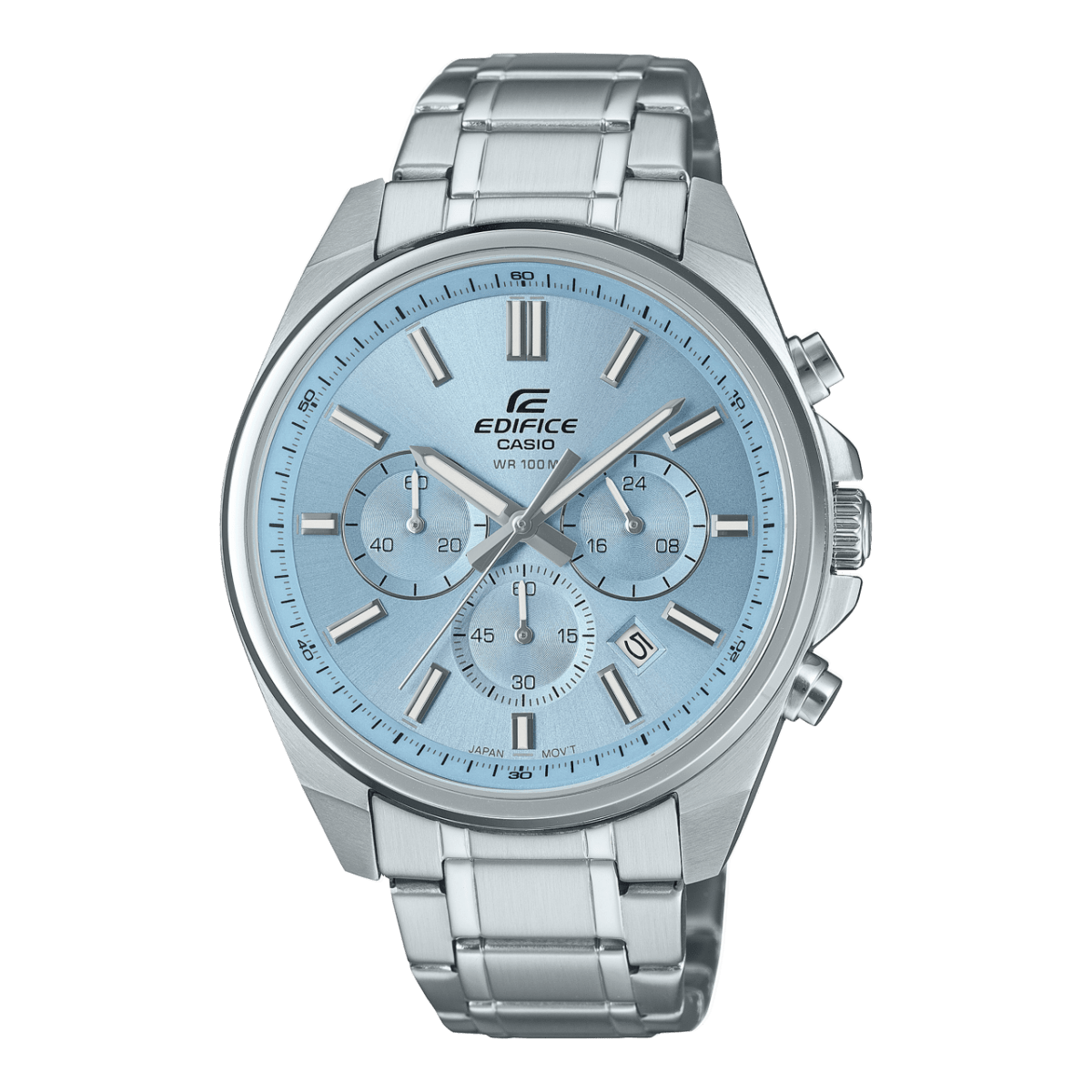 Casio Edifice EFV-650D-2BV Chronograph Light Blue Dial Steel Men Watch