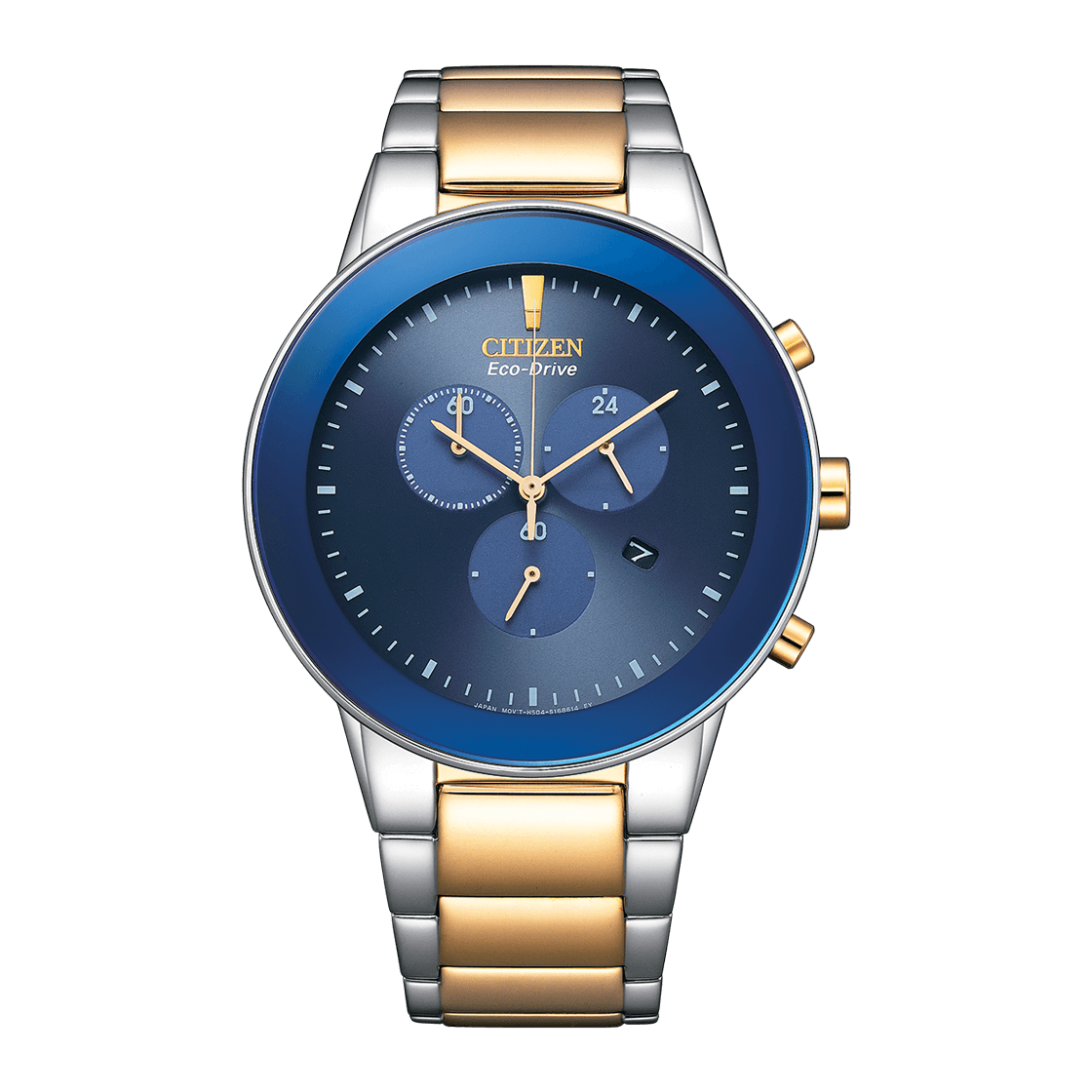 Citizen Eco-Drive AT2244-84L Chronograph Stainless Steel Men Watch