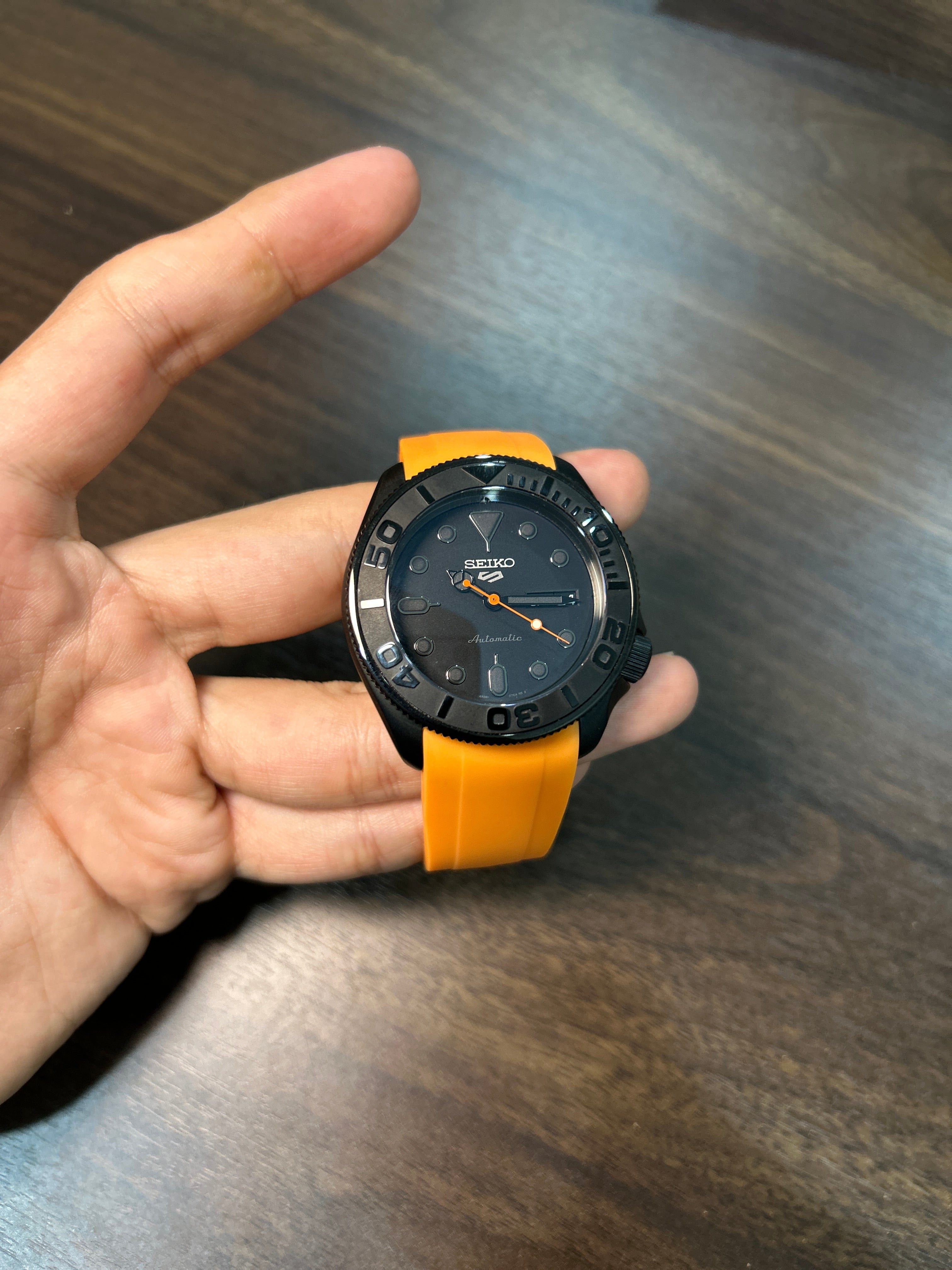 [Seiko Mod] Seiko 5 Sports Yacht-Master Orange Automatic Men Watch