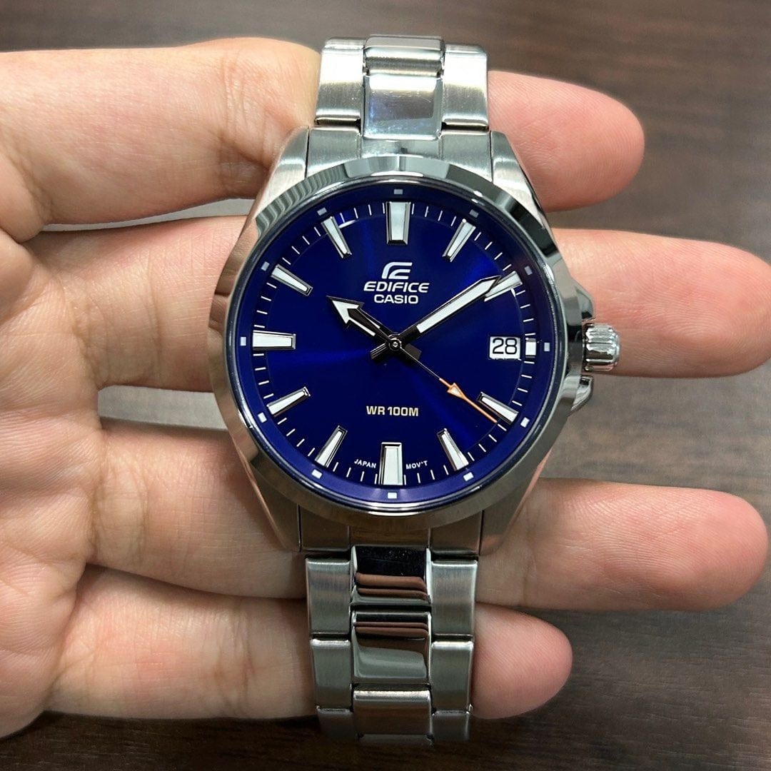 [Pre-Owned]Casio Edifice EFV-100D-2AV Stainless Steel Quartz Men Watch